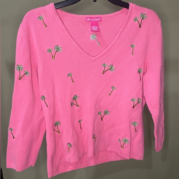 Alexandra Bartlett | Sweaters | Vintage Alexandra Bartlett Palm Tree ...